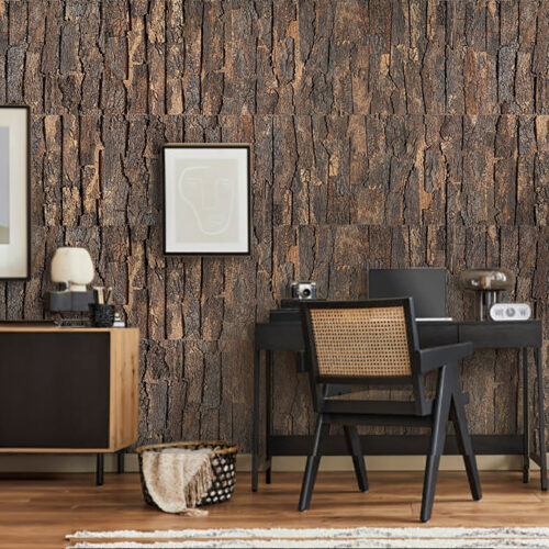 Cork Bark - ⁶³/₆₄" (25mm) - Cork 3D Acoustic Wall Panels (WCB28)