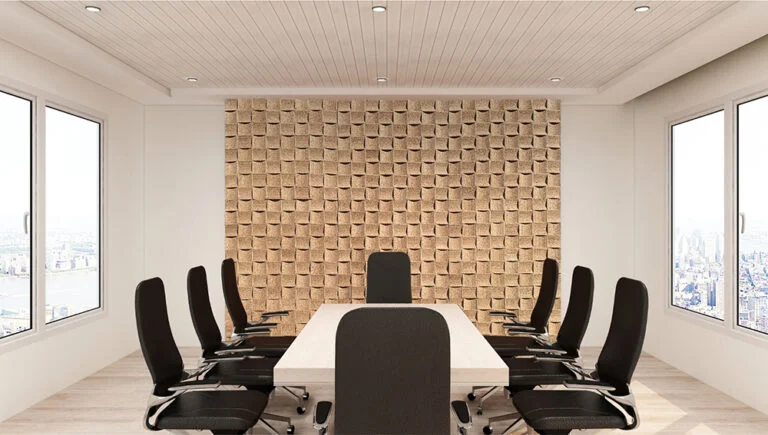 Wave Wood 25/32” (20mm) 3D Acoustic Cork Wall Panels (WWWo20)